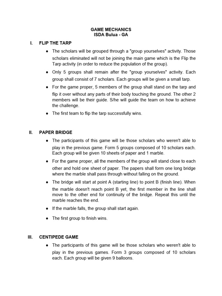 Game Mechanics | PDF