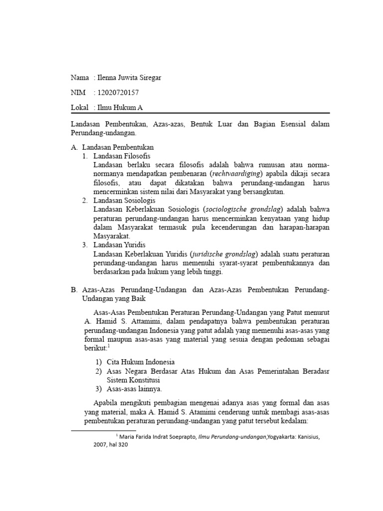 Panduan Pembentukan UU | PDF