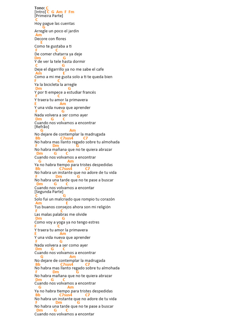 Cuando Nos Volvamos A Encontrar | PDF