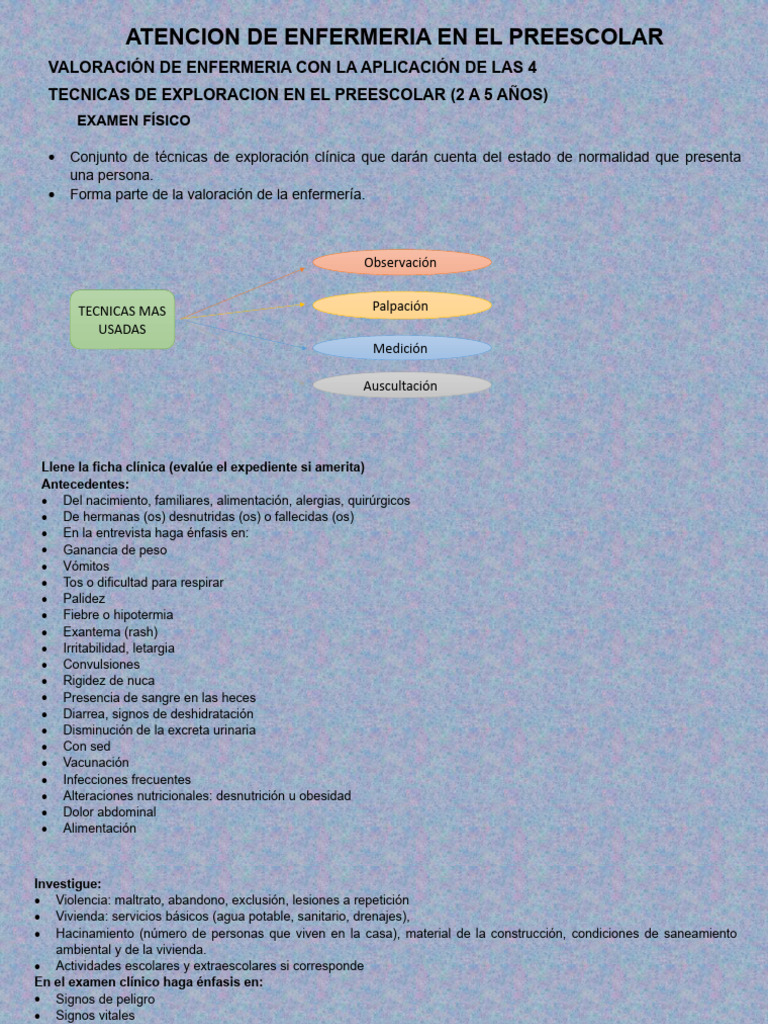 Pre Escolar | PDF | Enfermería | Medicina