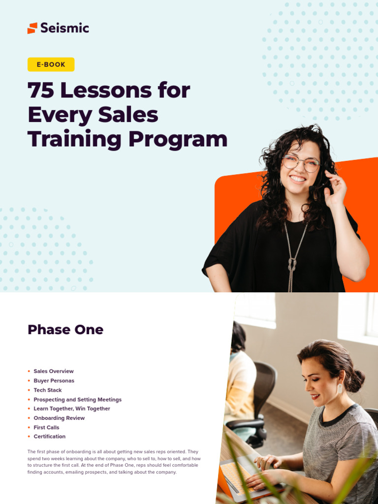 Seismic EBook 75Sales-Lessons-Final | PDF | Sales | Pricing