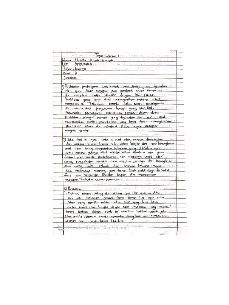 Nabilla Ismah Azizah - Tugas Tutorial 2 - Pendidikan Anak Disd | PDF