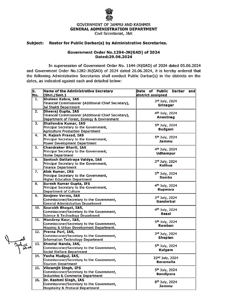 Show Order | PDF