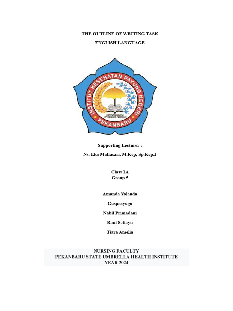 The Outline of Writing Task Case 5 | PDF | Nausea | Diarrhea