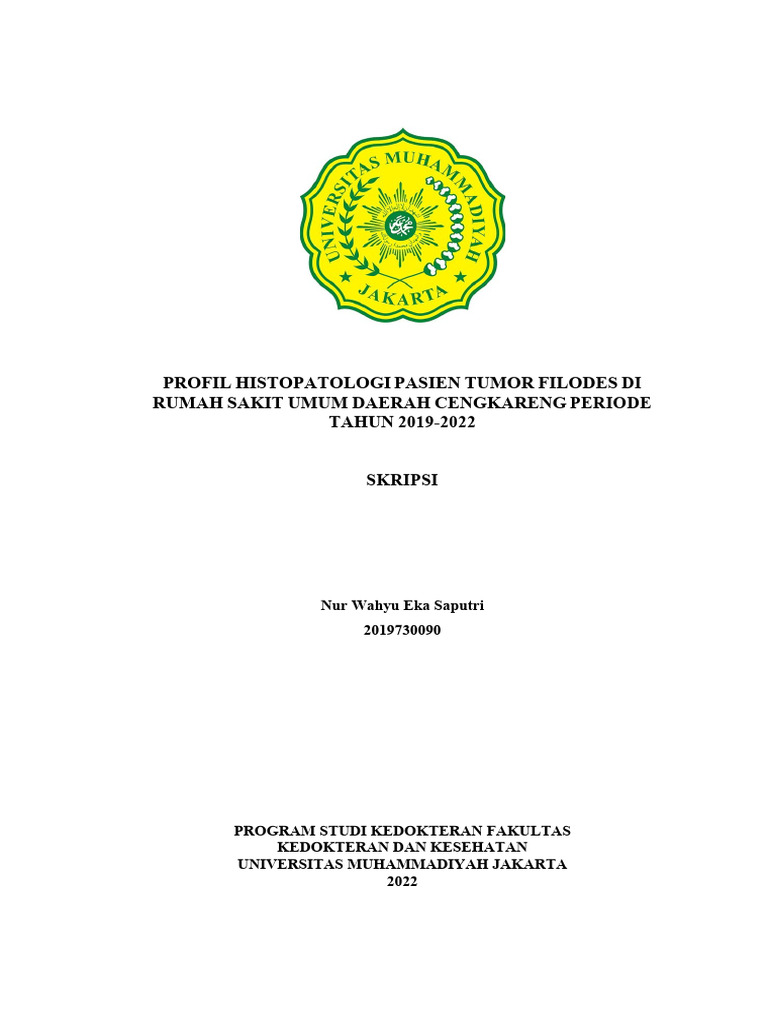 Profil Histopatologi Tumor Filodes 2019-2022 | PDF
