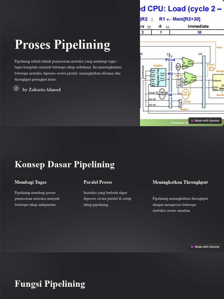 Proses Pipelining | PDF | Komputer