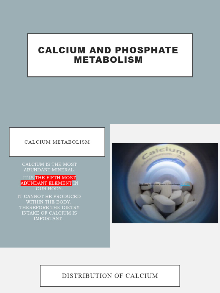 Calcium and Phosphate | PDF | Calcium