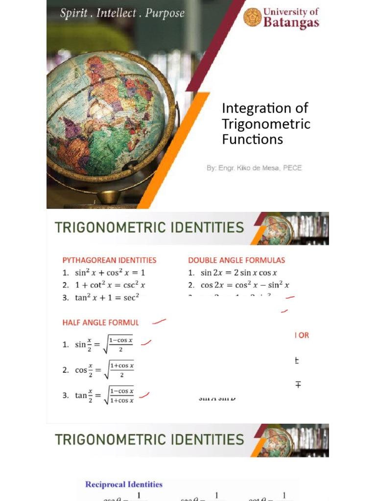 Trigonometric Functions Integration Guide | PDF | Teaching Methods ...