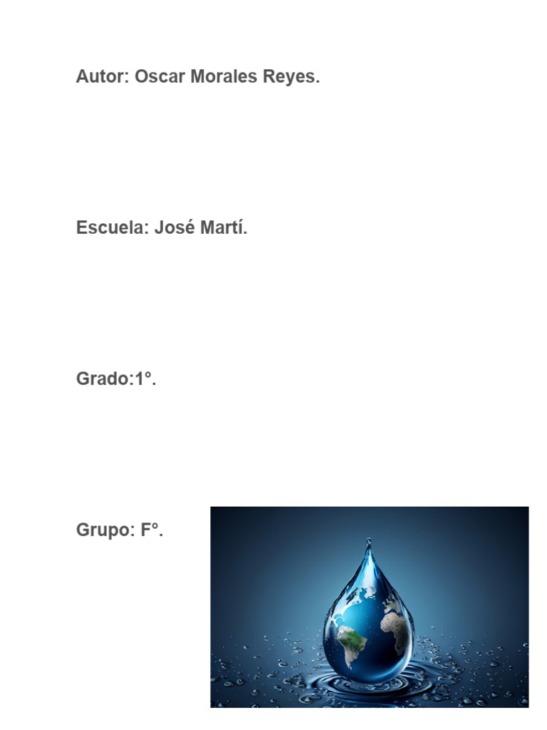 Definición Del Agua | PDF | Agua | Naturaleza