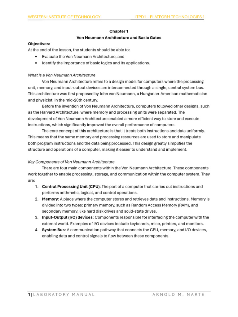 Chapter 1 | PDF | Logic Gate | Computer Data Storage