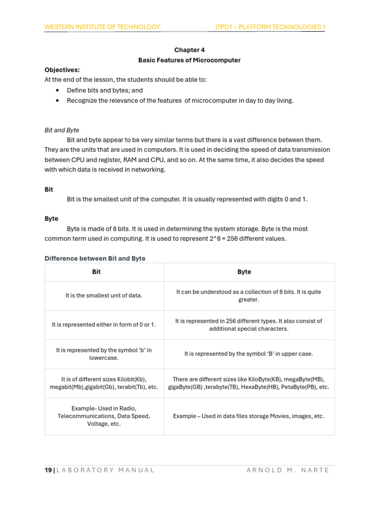 Chapter 4 Pdf Central Processing Unit Byte 