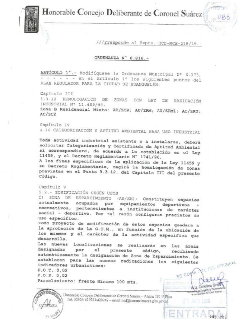 Codigo de Edificacion Huanguelen | PDF