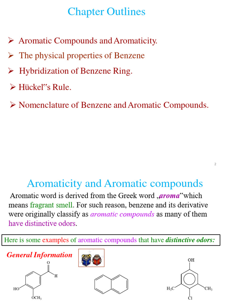 Aromatic Compounds - CHM 102 | PDF | Aromaticity | Benzene