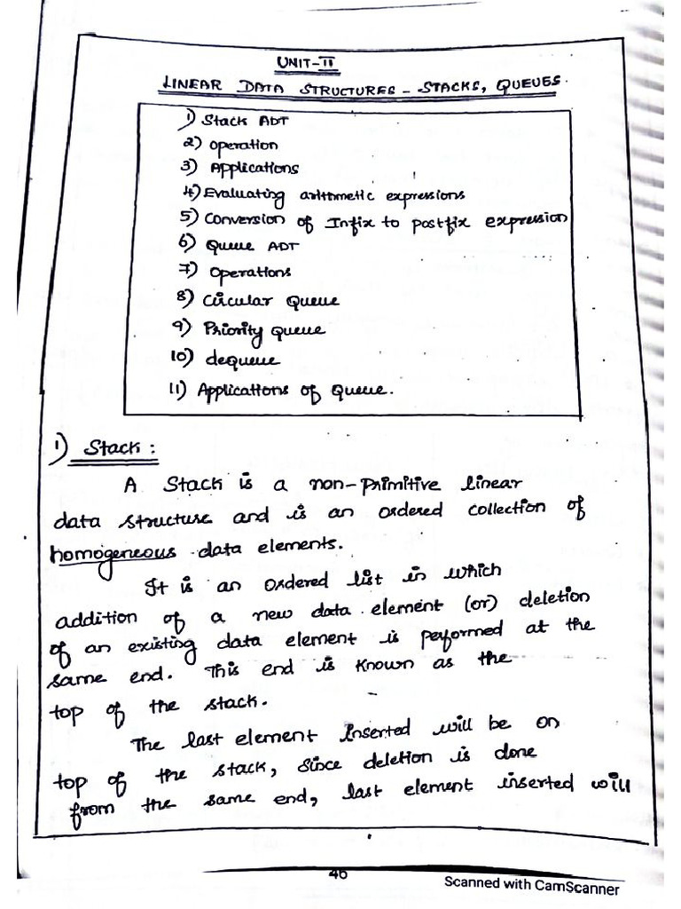 Stack & Queues | PDF