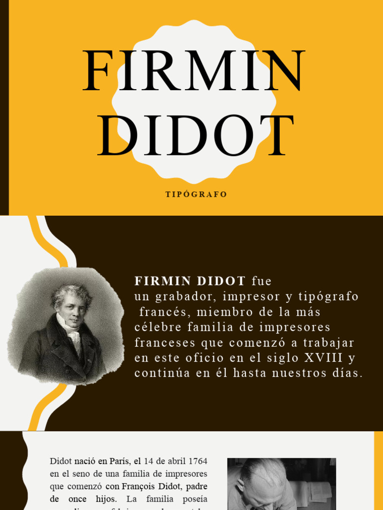 Firmin Didot: Pionero de la Tipografía | PDF | Estilo de vida