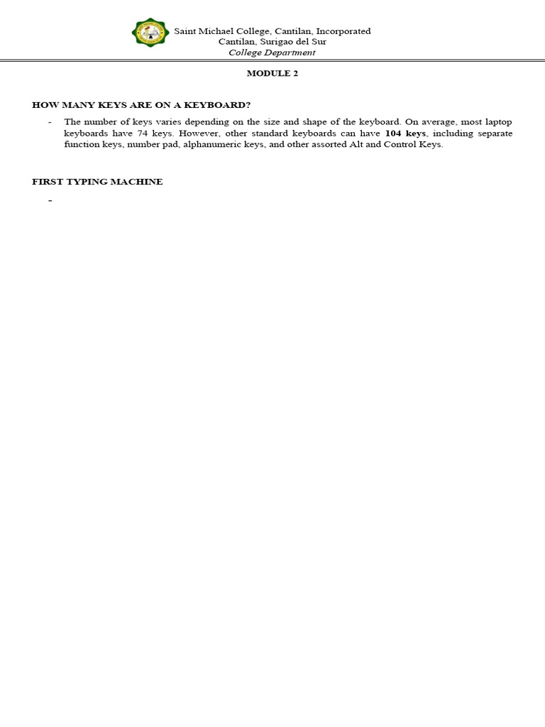 Module 2 Answer Key | PDF