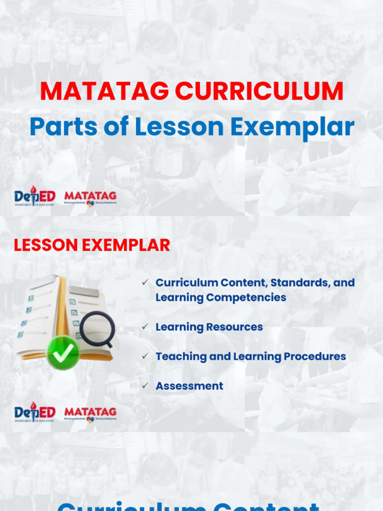 MATATAG Curriculum Weekly Lesson Log Format Official | PDF