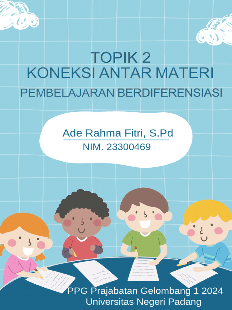 Topik 2 Koneksi Antar Materi Pembelajaran Berdiferensiasi | PDF