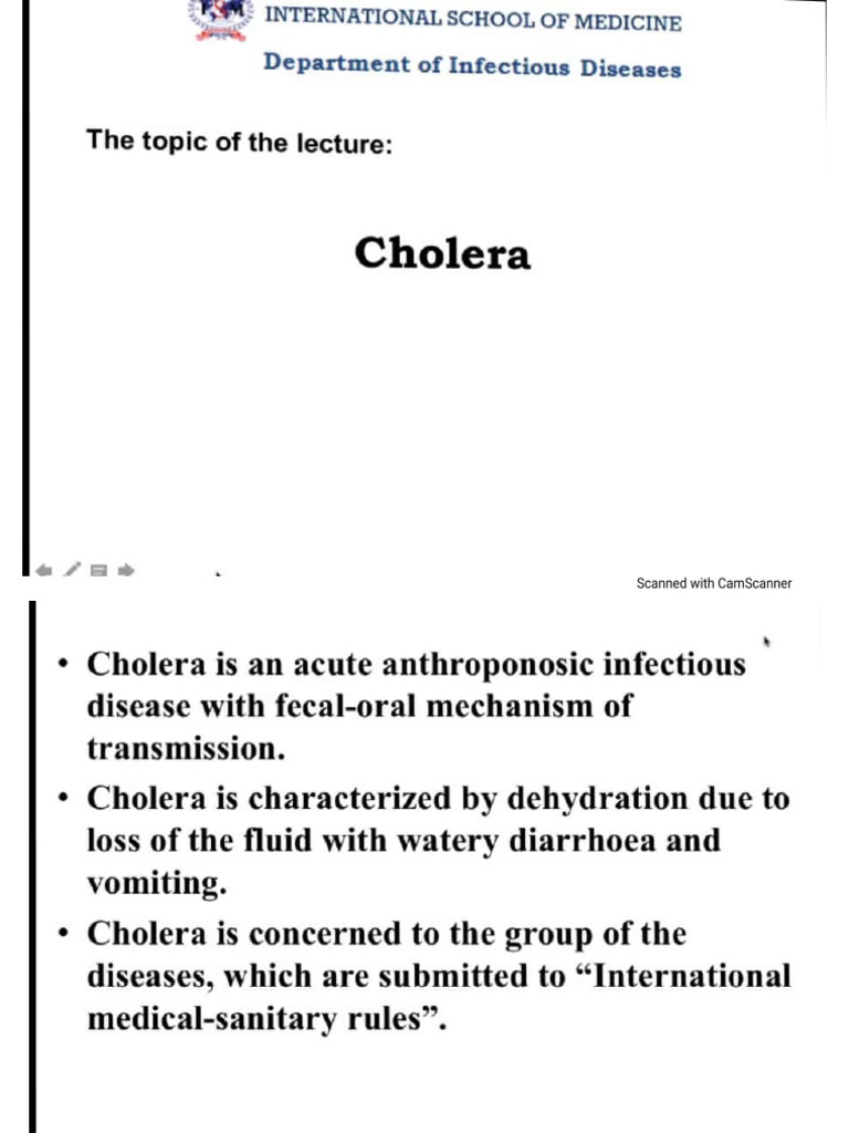 Cholera | PDF