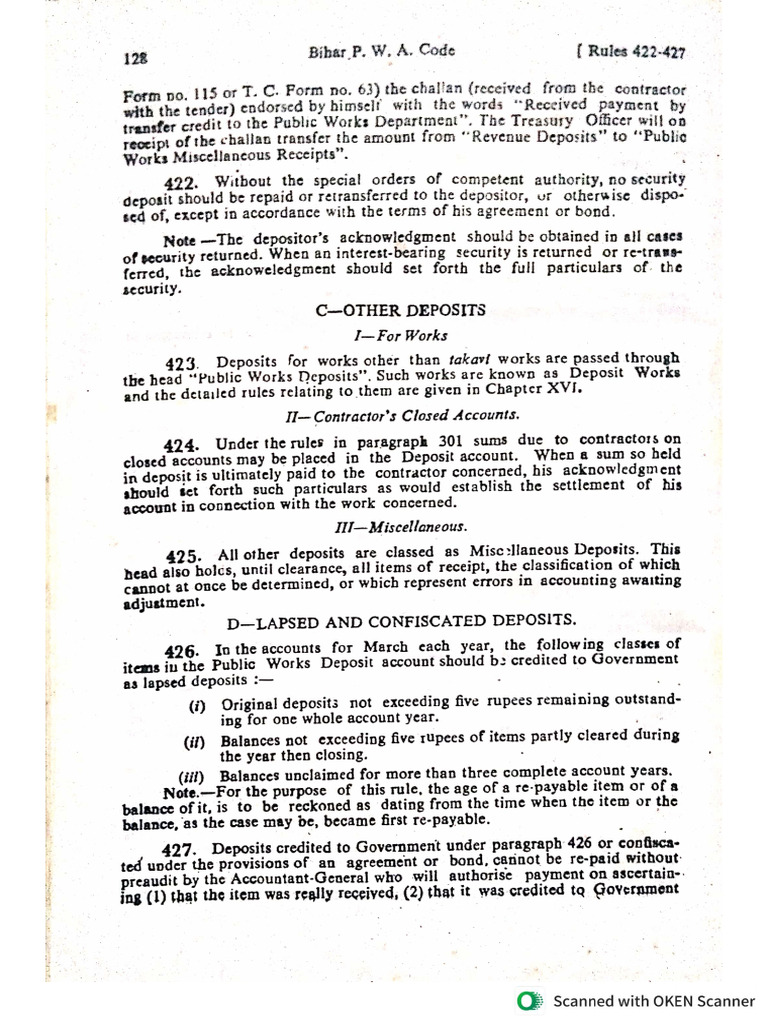 Rule 426 JPWA Code | PDF
