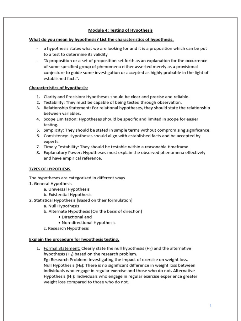 RM Module 4-5 GSR | PDF | Hypothesis | Trips Agreement