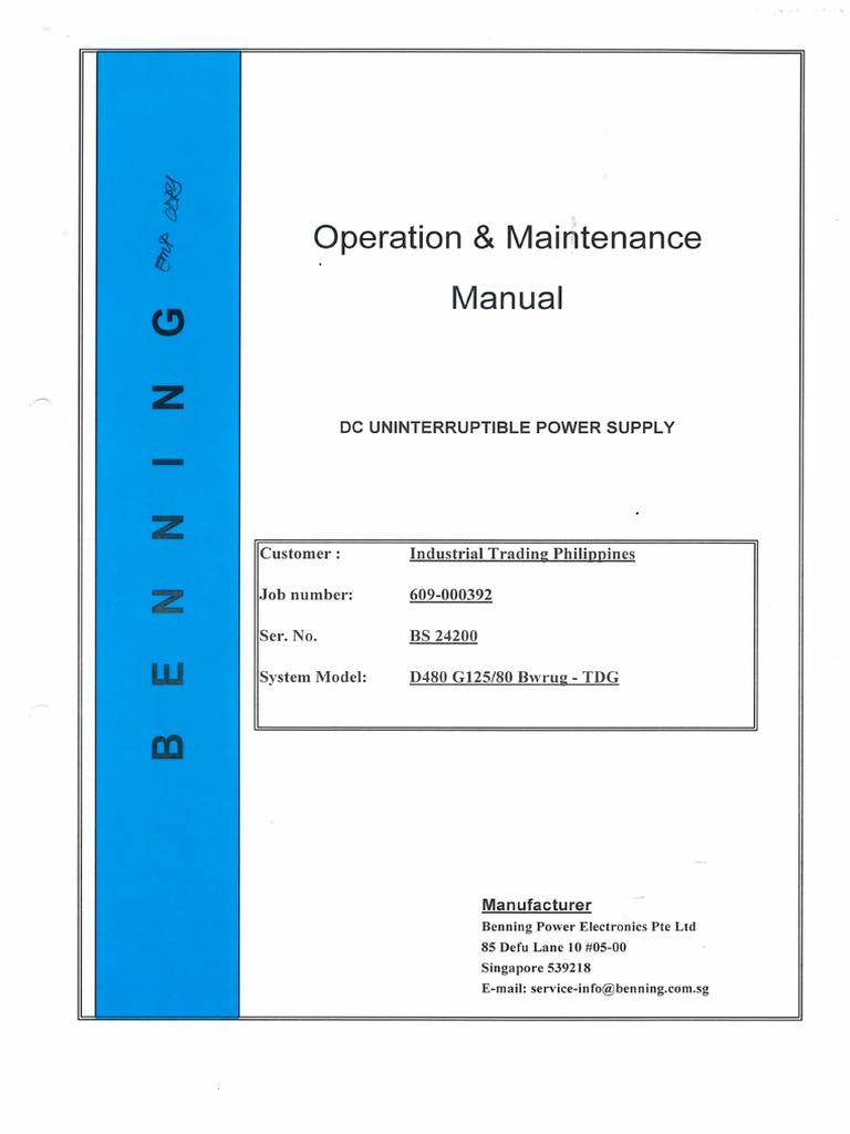 Benning Battery Charger Manual | PDF