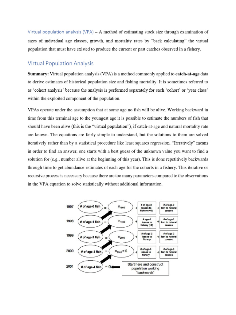 Virtual Population Analysis Vpa Pdf Applied Mathematics Statistical Analysis