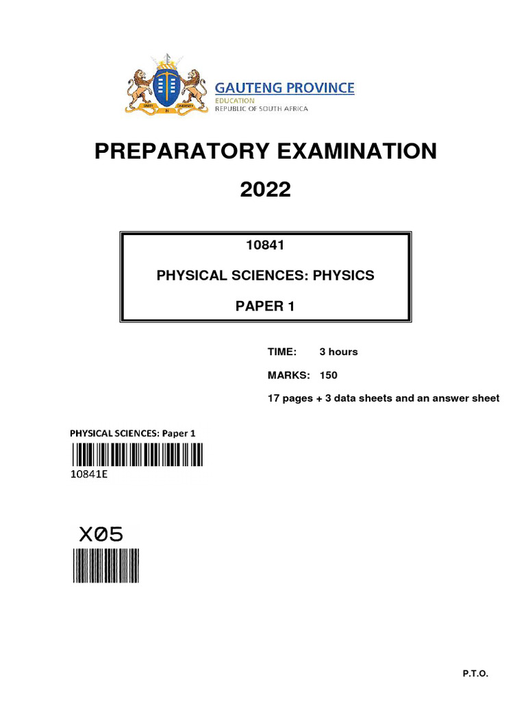 Gr12 Physical Sciences P1 (English) SEP 2022 Question Paper - 094812 ...