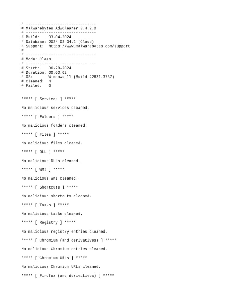 AdwCleaner (C00) | PDF