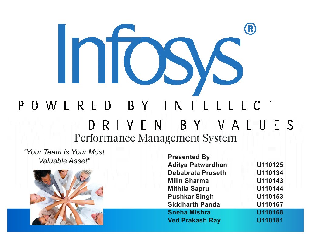 HRM C3 - Group Presentation - Infosys Performance Management | PDF ...