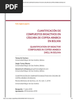 Composición Química del Café | PDF | café | Cafeína