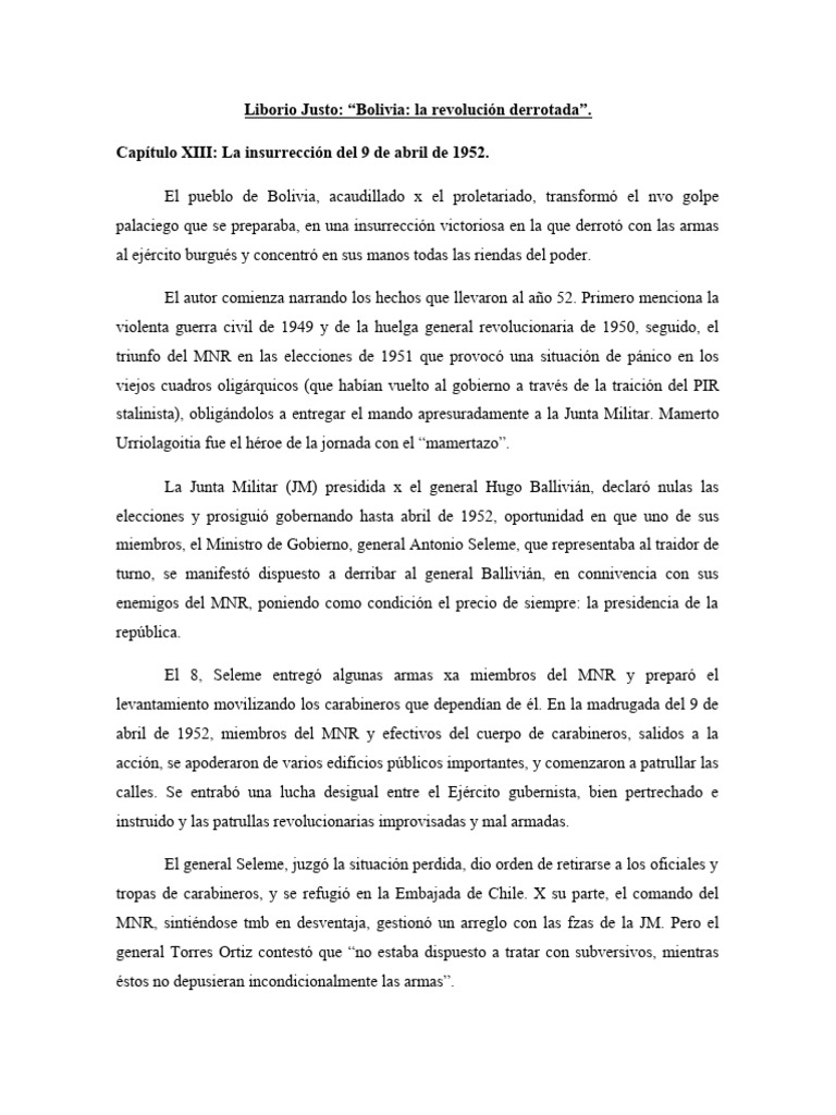 Liborio Justo | PDF | Ciencias Políticas | Ideologías
