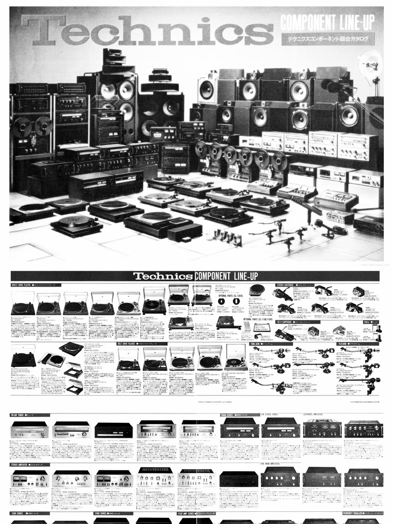 Hfe Technics Component Line Up 1976 JP | PDF