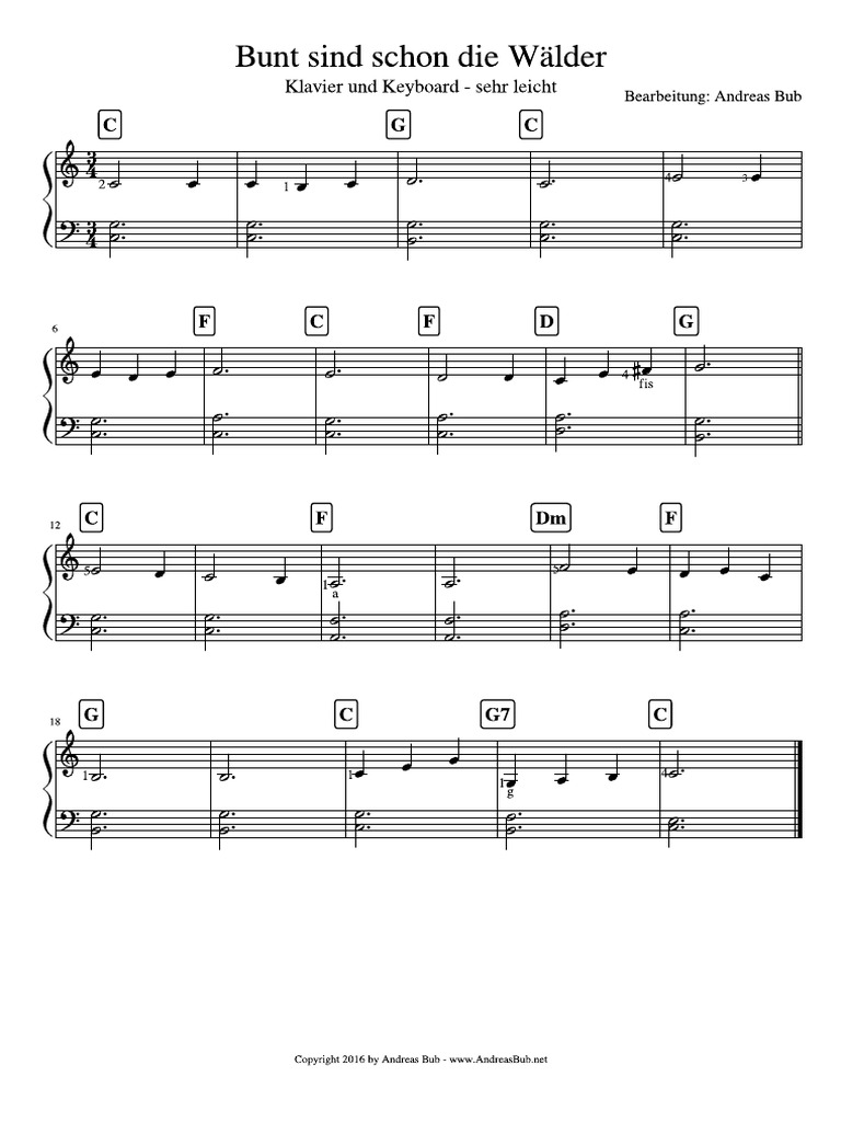 Bunt Sind Schon Die Waelder | PDF