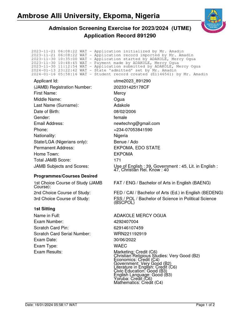 Application Slip Pdf