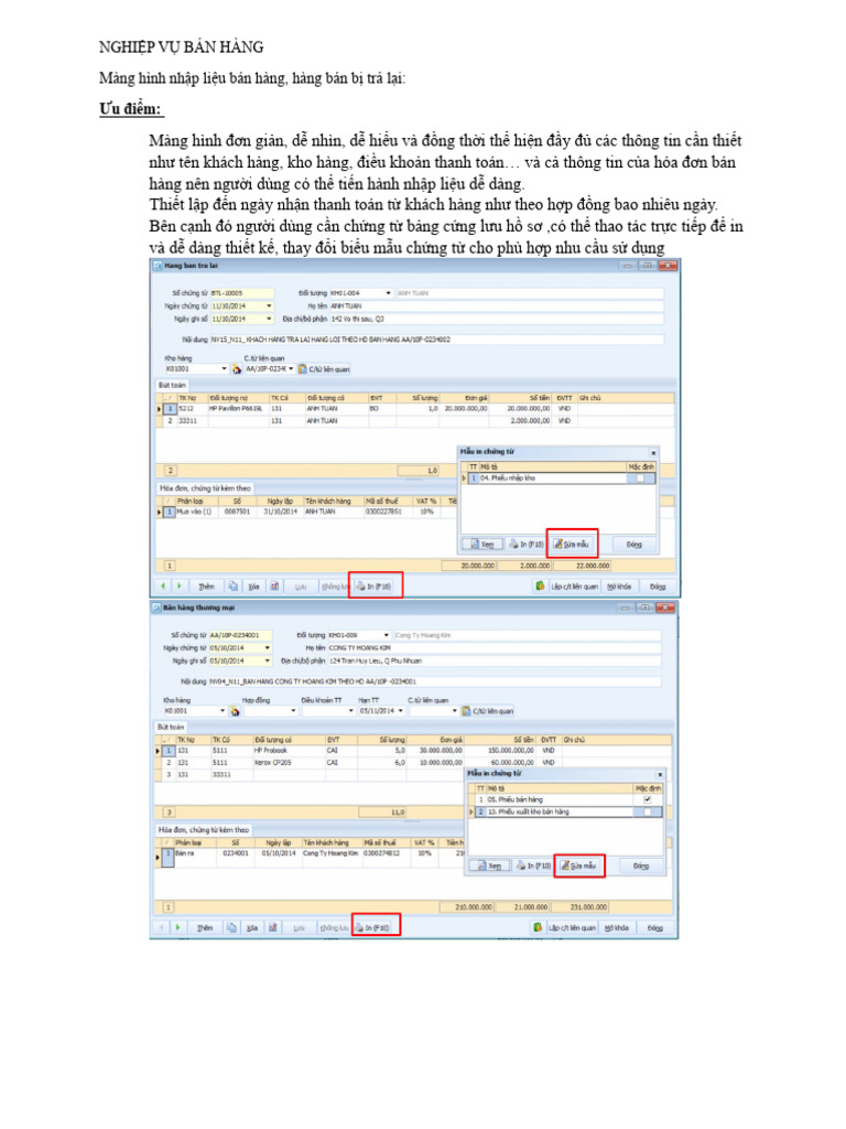 TCCTKT - Danh Gia Phan Men Nghiep Vu Ban Hang | PDF
