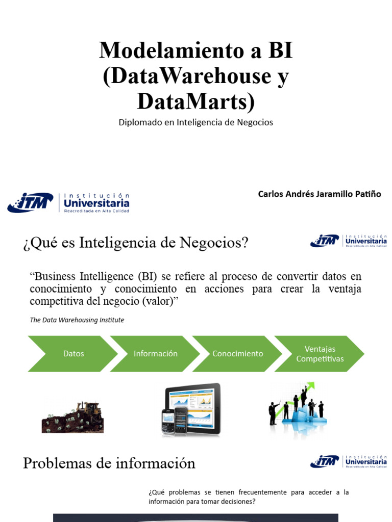 Modelamiento A BI (DataWarehouse y DataMarts) | PDF | Almacén de datos | Inteligencia de negocios