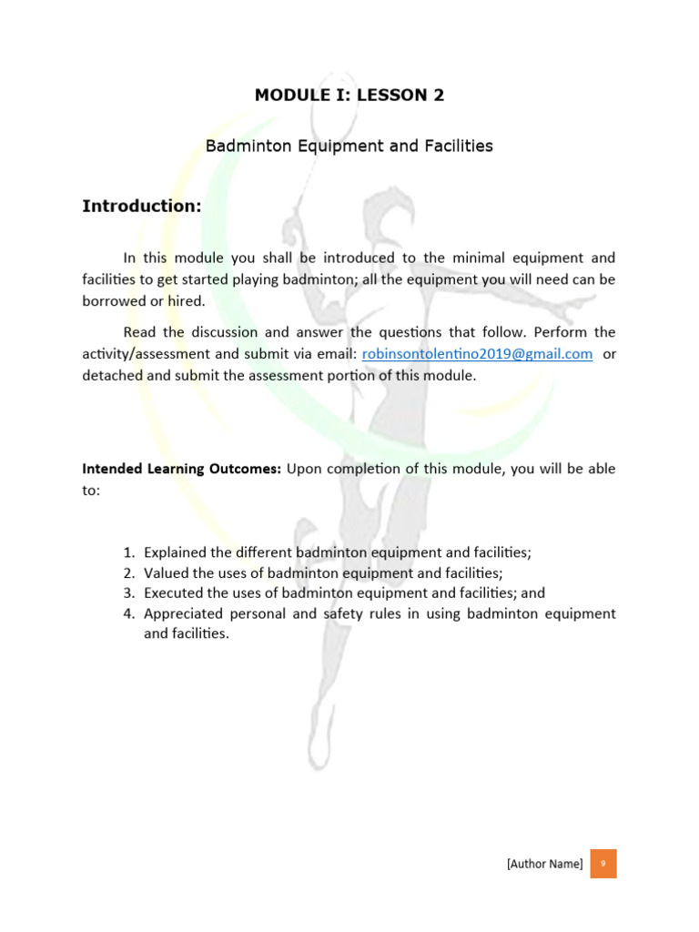 Path Fit 3 Module 1 Lesson 2 Individual Dual Sports | PDF