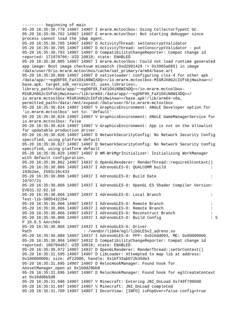 Toolbox Log Snapshot | PDF | Software Engineering | System Software