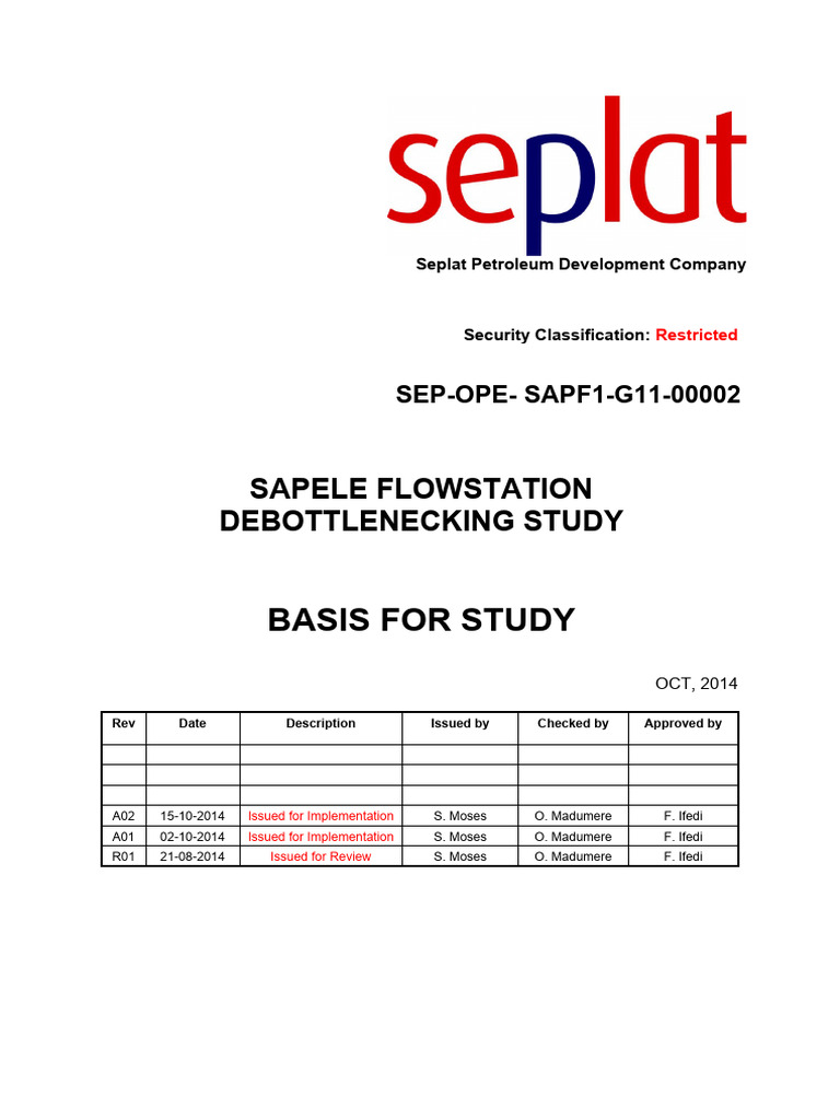 Basis of Study - A02 | PDF | Pump | Engineering