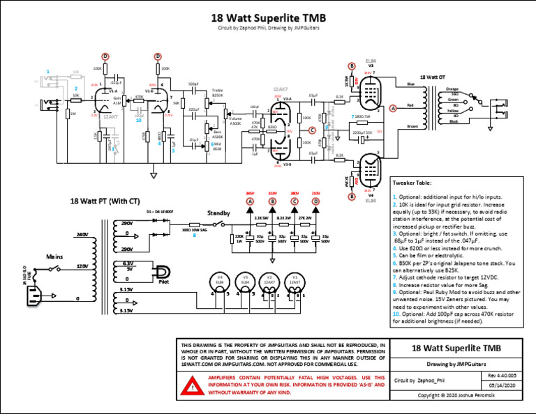 18 Watt Superlite TMB Schematic | PDF | Computer Engineering ...
