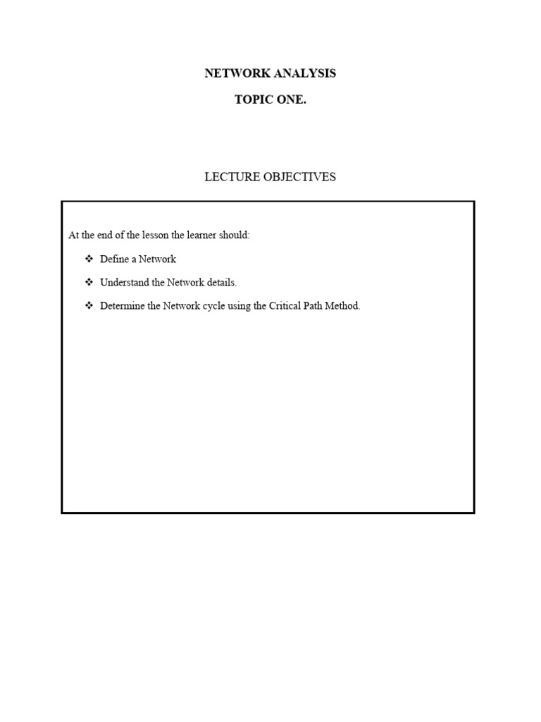 Lessson 1 Network Diagram Pdf