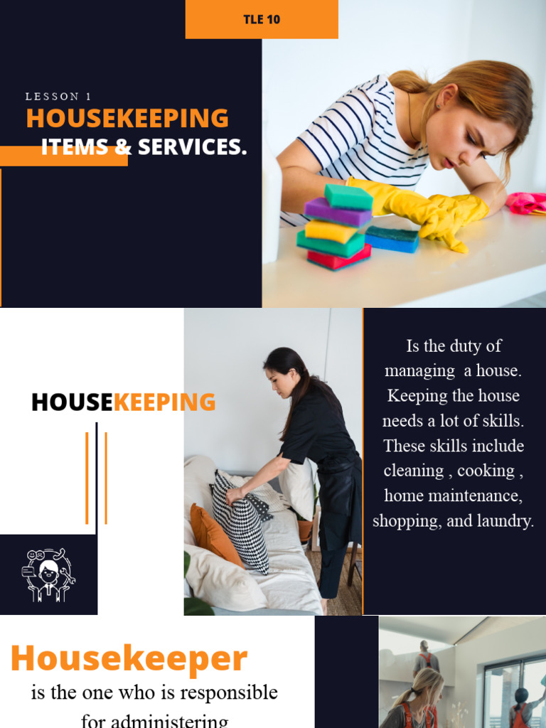 Lesson 1 Housekeeping 2 | PDF | Housekeeping | Safety