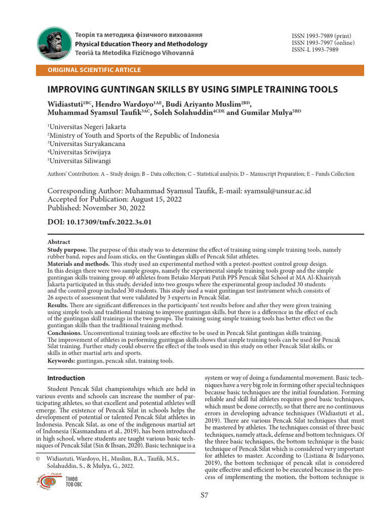 Improving Guntingan Skills by Using Simple Training Tools 2022 Ovs LLC ...