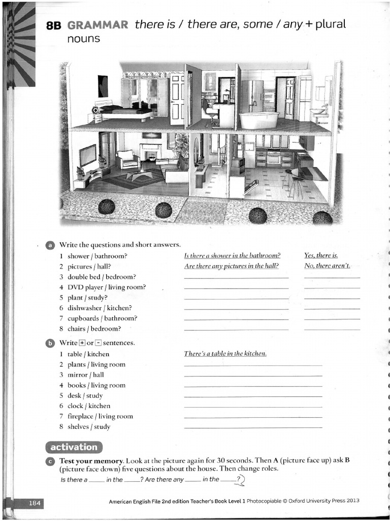Exercises There Is - There Are | PDF