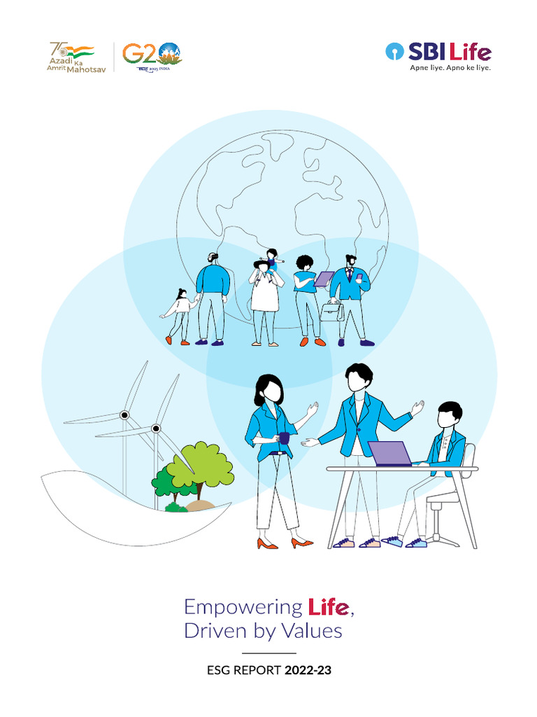 SBI Life ESG Report 2022-23 Overview | PDF | Governance | Sustainability