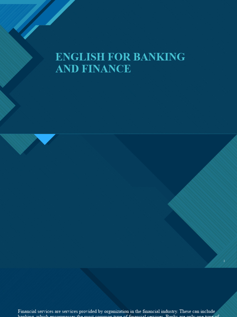 English for Banking and Finance Guide | PDF | Credit Card | Money