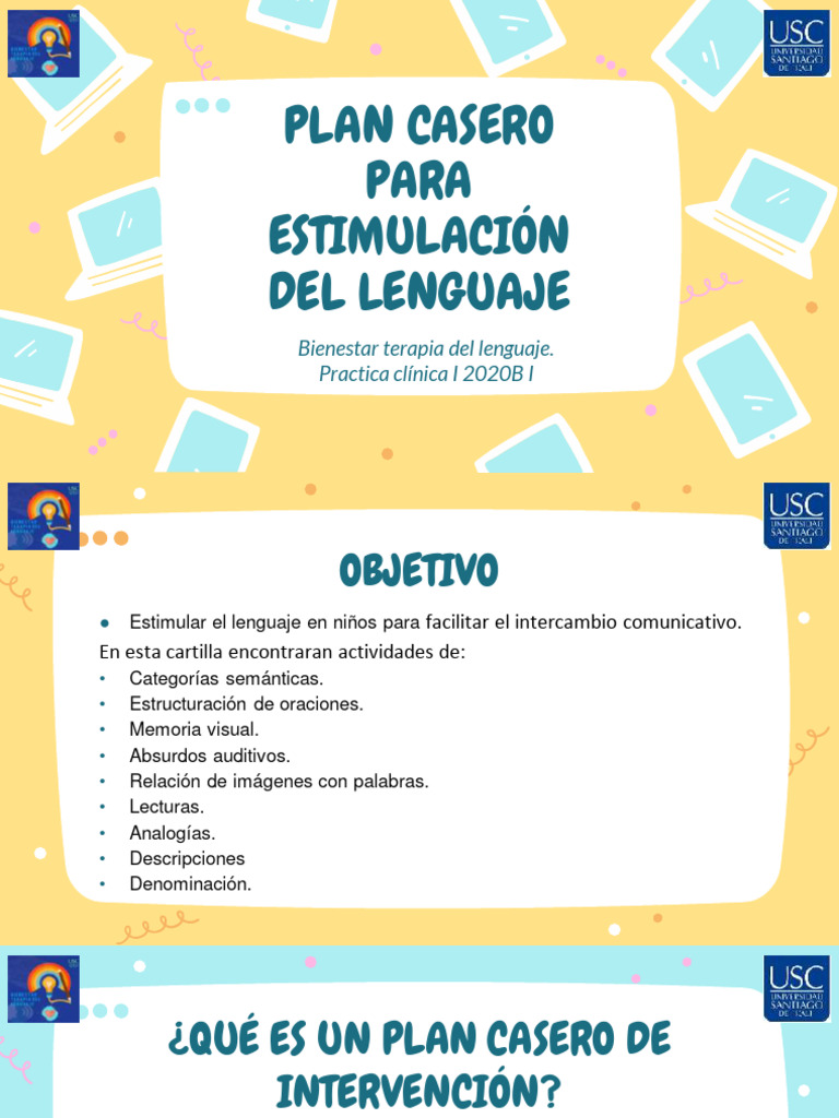 Plan Casero Lenguaje | PDF