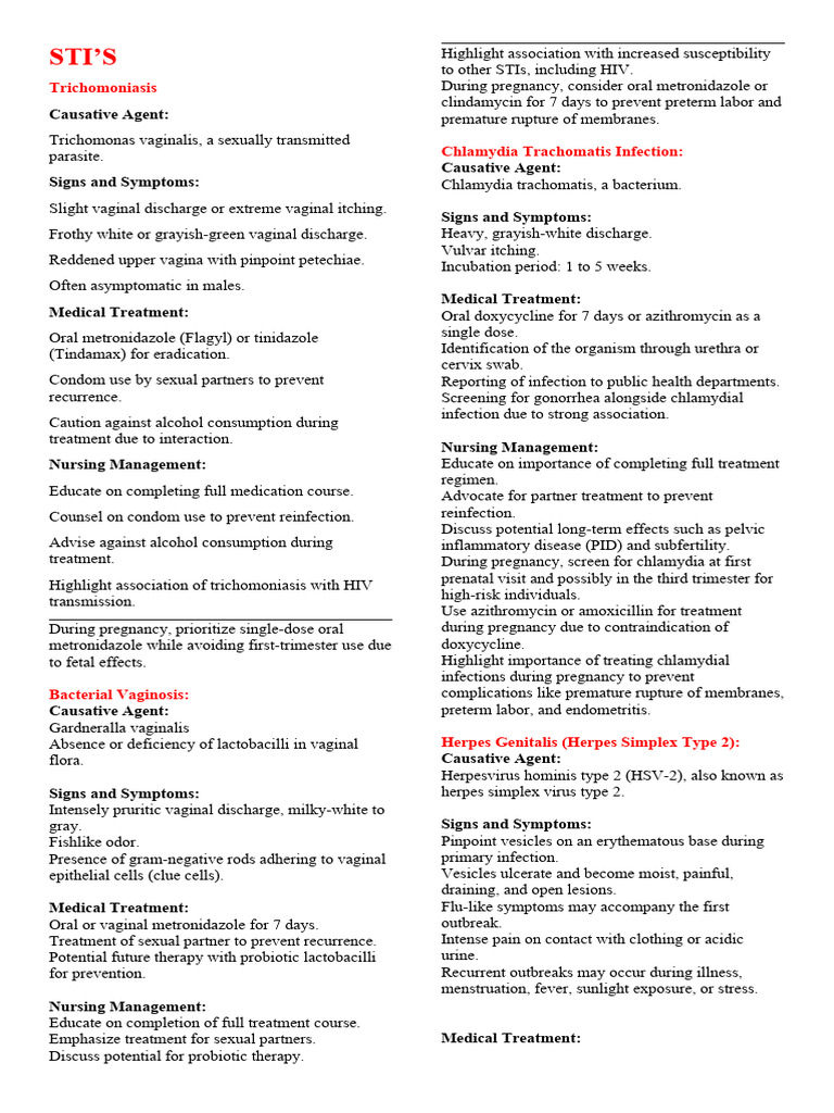 Sti'S: Trichomoniasis | PDF | Hepatitis | Sexually Transmitted Infection