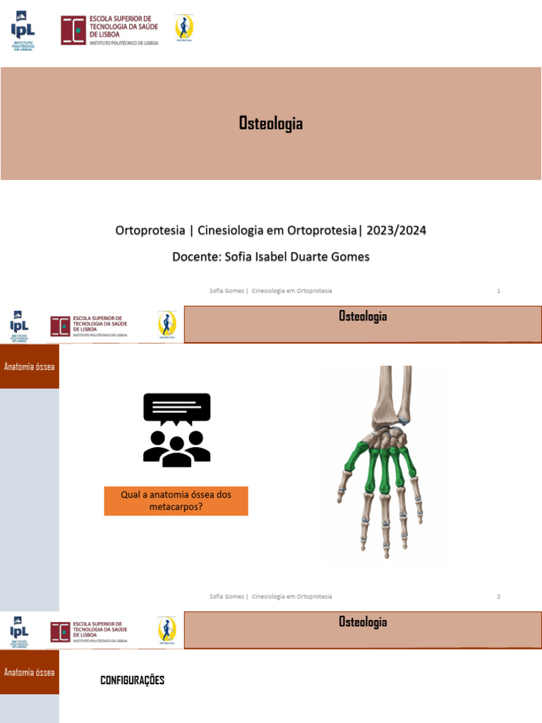 2. Osteologia | PDF | Osso | Coluna vertebral